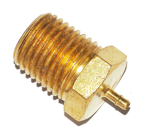 Miniature Male Hose Barb Nickel Plated Brass Fitting|1/2B8 NP