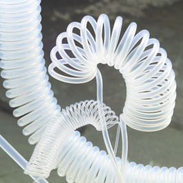 Fluorinated Ethylene Propylene (FEP) Coiled Tubing, 55-60 Shore D