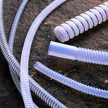 Polytetrafluoroethylene (PTFE) Convoluted Tubing, Without Wire, 50-65 ...