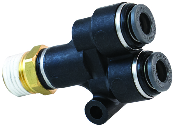 Male Y Connector DOT Push-to-Connect Composite