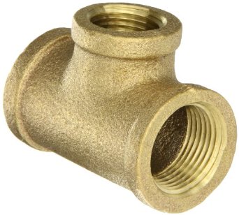 Female Pipe Tee, Bronze