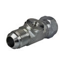 Gage Port Fitting, Male JIC/ Female JIC x ORB Port, Steel
