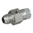 Gage Port Fitting, Male JIC/ Female JIC x NPT Port, Steel