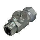 Gage Port Fitting, Male ORB/ Female ORB x ORB Port, Steel