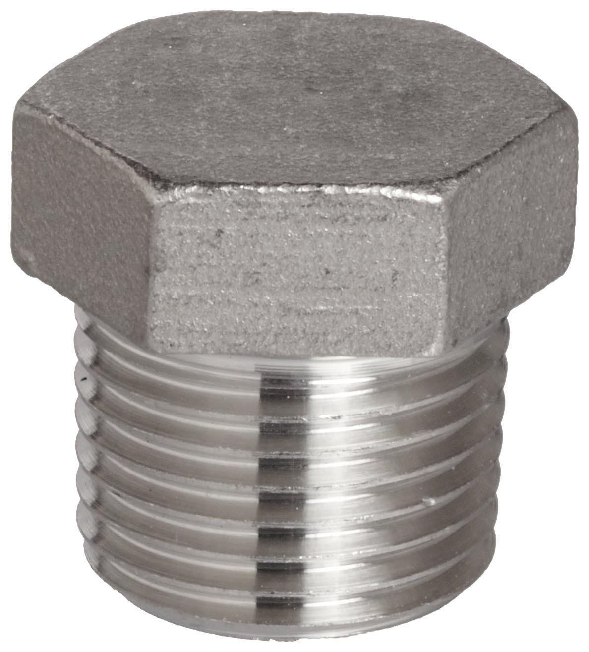 Hex Head Pipe Plug, Stainless Steel