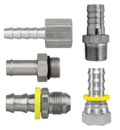 Steel Straight Hose Barb - Hydraulic Fittings