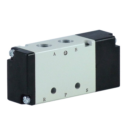 2 Position, 4 Way, Single Air Piolt Spring Return Pneumatic Valve