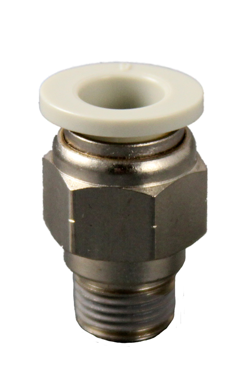 Male Connector Push-to-Connect Nickel Plated Brass