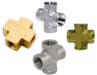 Cross Fitting | 4-Way Pipe Fitting | Pneumatic Cross Pipe Fitting