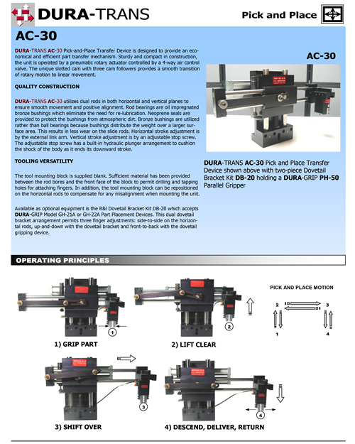 Pick & Place Components | Automation Components
