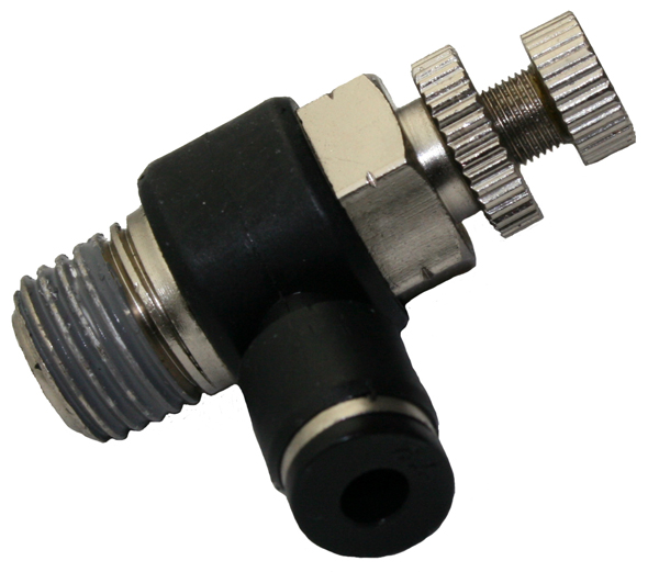 Right Angle Flow Control, Stainless Steel