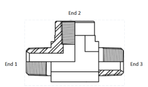 Branch Tees - Hydraulic Fittings