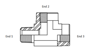 Run Tee Fittings | Run Tees | ?Run Tee Hydraulic Fittings